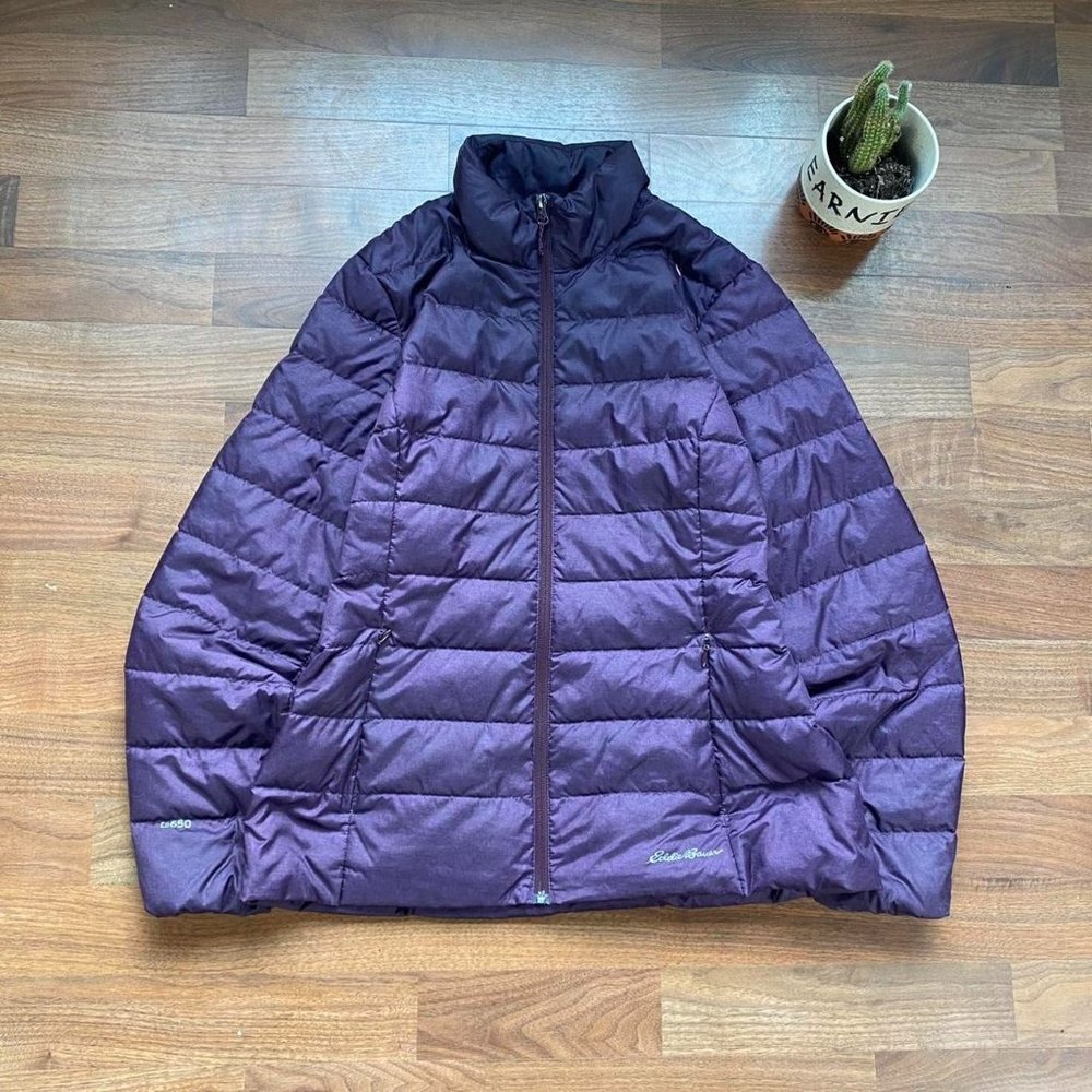 Purple Eddie Bauer Down Puffer - Gem